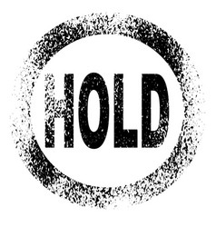 Put on hold rubber stamp Royalty Free Vector Image