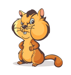Angry chipmunk Royalty Free Vector Image - VectorStock