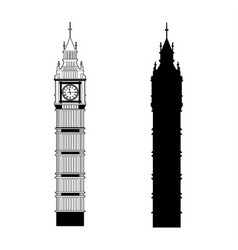 Big Ben Line Drawing Vector Images (over 130)