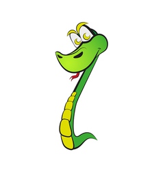 Snake in the form of number zero Royalty Free Vector Image