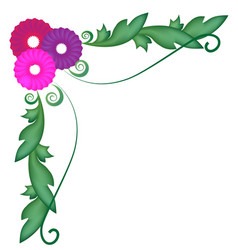Three colorful floral borders Royalty Free Vector Image