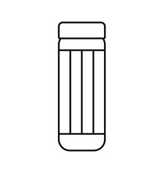 Linear drawing a transparent beverage jug Vector Image