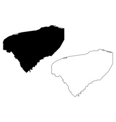 Yucatan map Royalty Free Vector Image - VectorStock