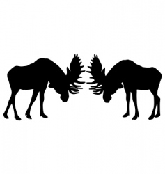Moose Fighting Vector Images (21)