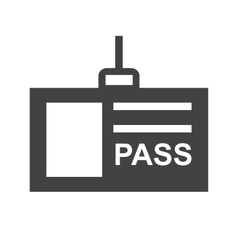 Pass card Royalty Free Vector Image - VectorStock