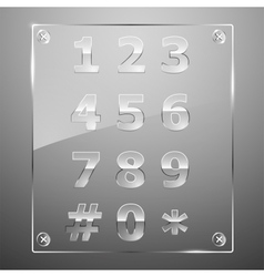 3d numbers isolated on transparent Royalty Free Vector Image