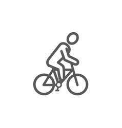 Man on bicycle icon Royalty Free Vector Image - VectorStock