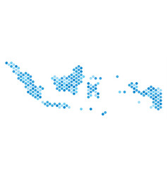 Dot indonesia map Royalty Free Vector Image - VectorStock