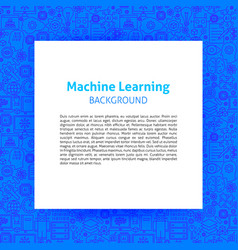 Machine learning paper template Royalty Free Vector Image