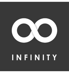 Abstract infinity symbol with modern Royalty Free Vector