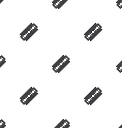 Razor blade sign black dotted icon on Royalty Free Vector