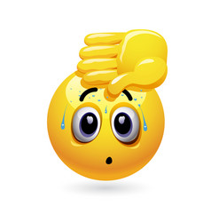 Eye popping emoticon Royalty Free Vector Image