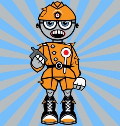 Air traffic controller character boy in uniform Vector Image