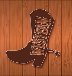 Western banner Royalty Free Vector Image - VectorStock