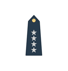 Major lieutenant commander rank insignia isolated Vector Image
