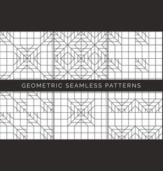 Grid stripe seamless pattern Royalty Free Vector Image