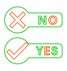 Check marks yes Royalty Free Vector Image - VectorStock