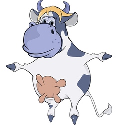 Dancing cow Cartoon Royalty Free Vector Image - VectorStock