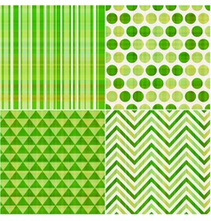 Seamless stripes zig zag and polka background Vector Image