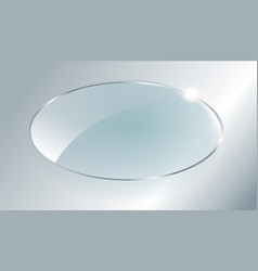 Transparent round circle see through element on Vector Image