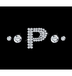 P bling bling Royalty Free Vector Image - VectorStock