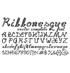 Complete font set Royalty Free Vector Image - VectorStock