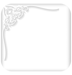 White frame Royalty Free Vector Image - VectorStock