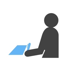 Taking test Royalty Free Vector Image - VectorStock