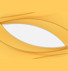 Abstract template header yellow curve with line Vector Image