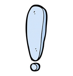 Comic cartoon exclamation mark Royalty Free Vector Image