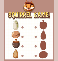 Match elements education game Royalty Free Vector Image