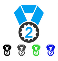 Second place icon Royalty Free Vector Image - VectorStock