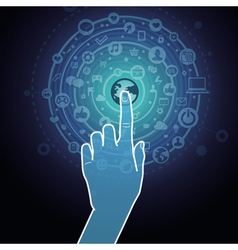 Computer network concept Royalty Free Vector Image