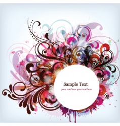 Floral graphic design elements Royalty Free Vector Image