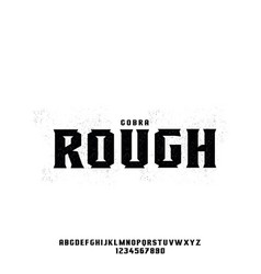 Phobia modern display font typeset Royalty Free Vector Image