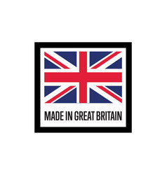 Set made in united kingdom label for retail Vector Image