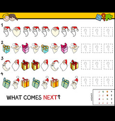 Complete pattern educational game for kids Vector Image