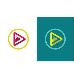 Play video button icon Royalty Free Vector Image