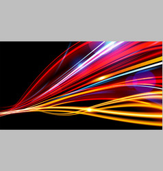 Slow shutter traffic light Royalty Free Vector Image