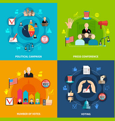 Elections infographic 10 option ui design voting Vector Image