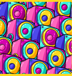 Cartoon musical subwoofer Royalty Free Vector Image