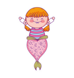 Mermaid girl Royalty Free Vector Image - VectorStock