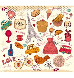 Parisian background Royalty Free Vector Image - VectorStock