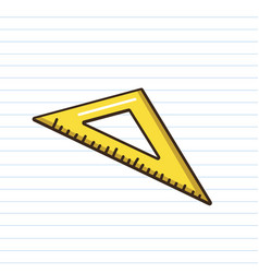 Set of plastic school rulers in millimeters Vector Image