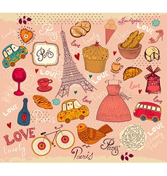 Parisian background Royalty Free Vector Image - VectorStock