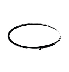 Grunge frame oval shape Royalty Free Vector Image