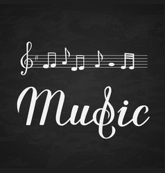 Music calligraphy hand lettering musical shop Vector Image