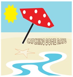Catching Some Rays Royalty Free Vector Image - VectorStock