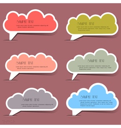 Origami speech bubble Royalty Free Vector Image