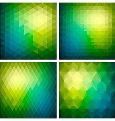 Set of blurry triangle background Royalty Free Vector Image